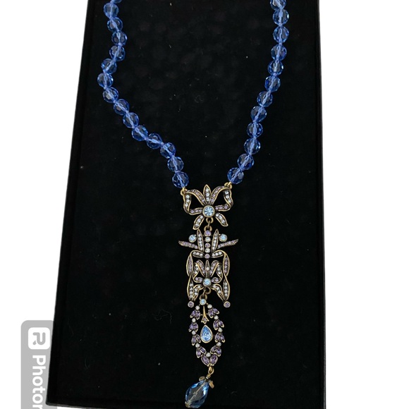 Heidi Daus | Jewelry | Heidi Daus Frog Prince Necklace Blue Crystal ...